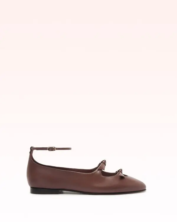 ALEXANDRE BIRMAN Slim Clarita Peep Ballerina - Deep Blush