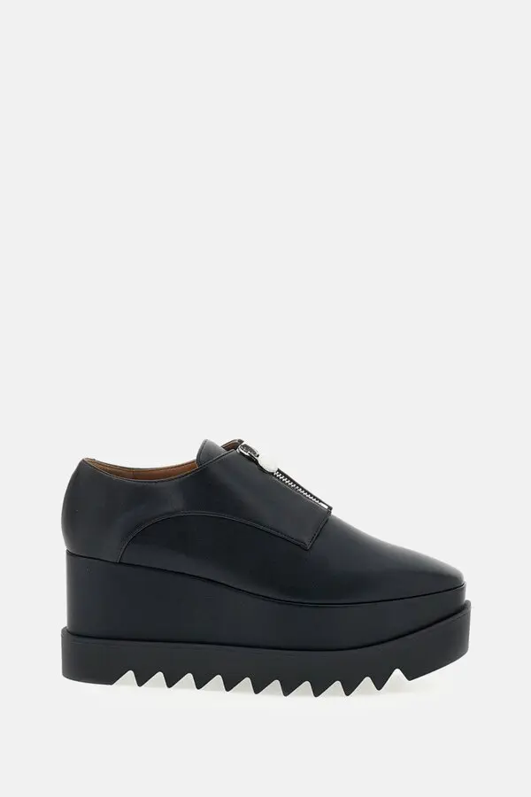 Stella McCartney Scarpe Elyse Con Zip In Alter Mat - Black