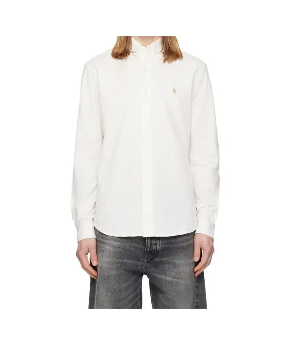 Polo Ralph Lauren Ralph Lauren Embroidered Logo Shirt - Light Cream