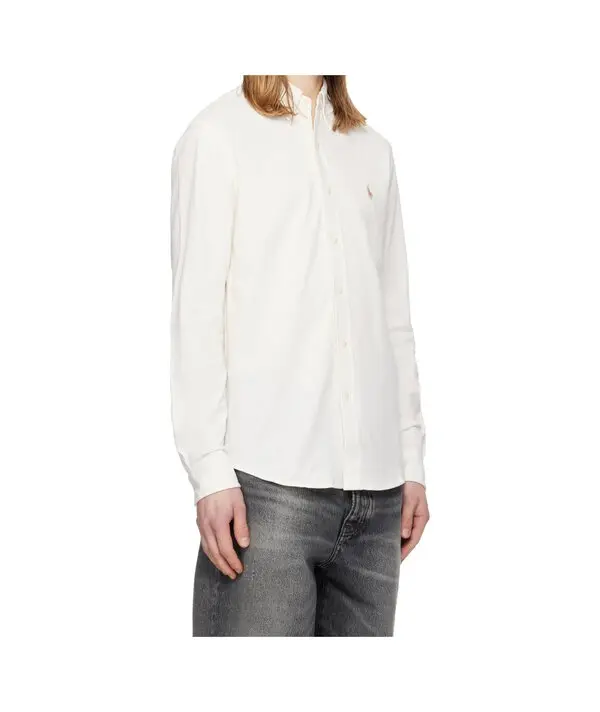 Polo Ralph Lauren Ralph Lauren Embroidered Logo Shirt - Light Cream