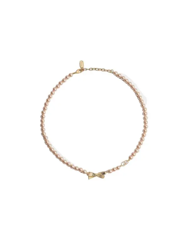 Dior Cd Bow Necklace