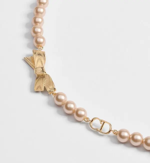 Dior Cd Bow Necklace