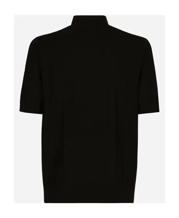 Dolce & Gabbana Dolce Gabbana Logo Jacquard Short-sleeved Polo Shirt
