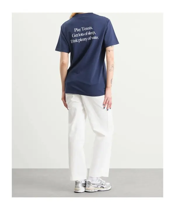 SPORTY  RICH Sporty Rich Logo Printed Crewneck T-shirt