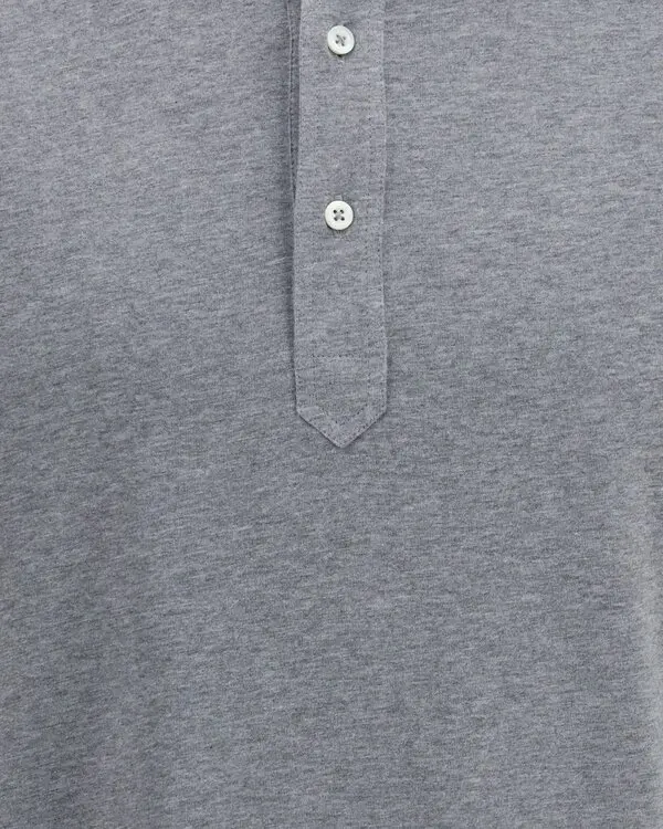 Brunello Cucinelli Cotton Jersey Polo With Shirt-style Collar