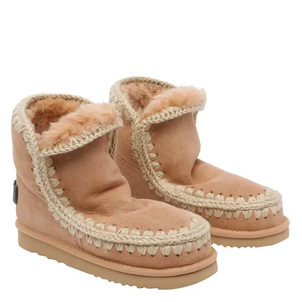 Mou Eskimo Glitter Logo Ankle Boots