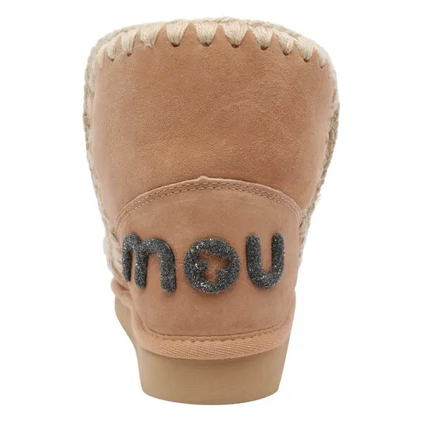 Mou Eskimo Glitter Logo Ankle Boots