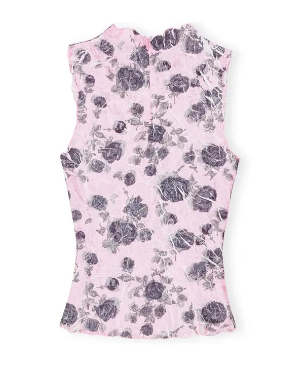 GANNI Floral Printed Top