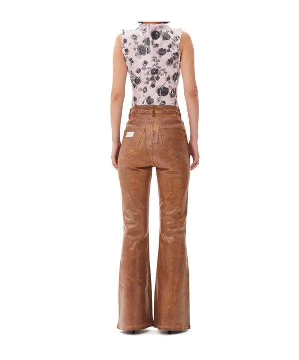 GANNI Floral Printed Top