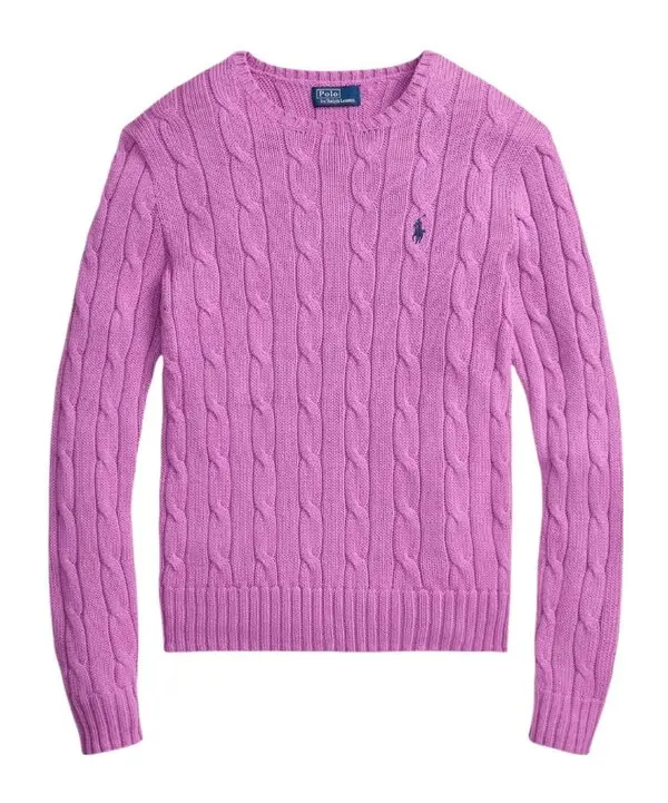 Polo Ralph Lauren Cable-knit Cotton Sweater - Pink