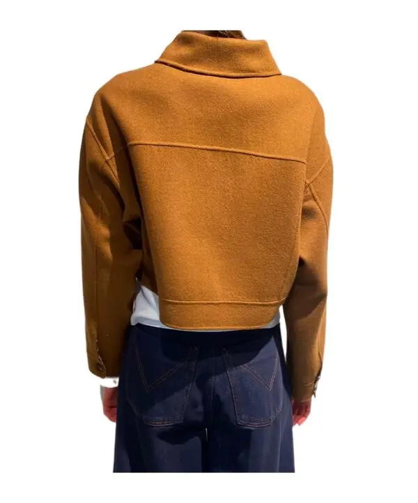 Max Mara Long-sleeve Casual Jacket - Cuoio