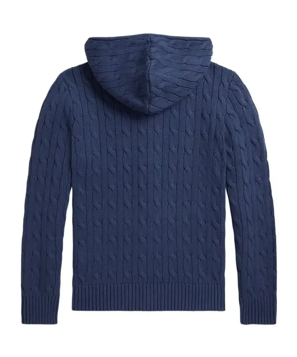 Ralph Lauren Cable-knit Zip-up Hoodie