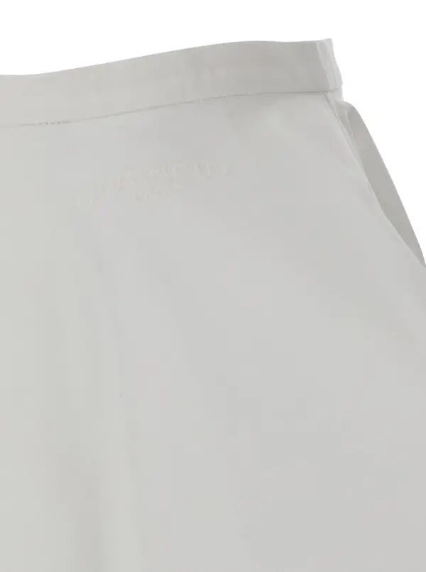 Givenchy A-line Skirt With Flared Design In Cotton - White