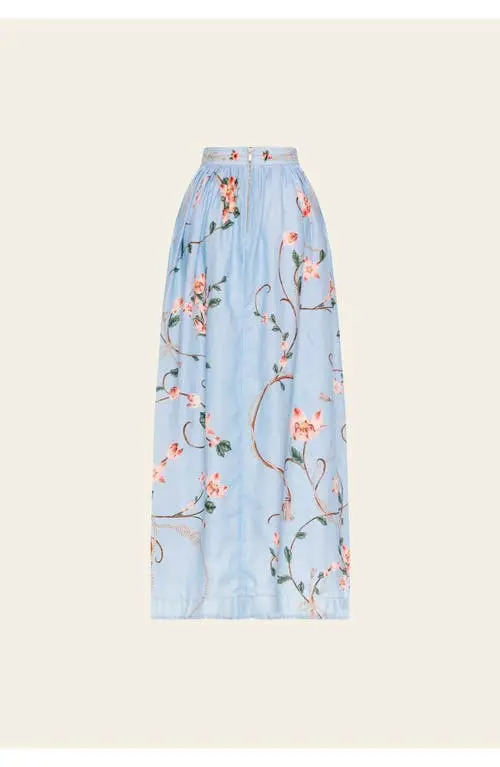 Agua Bendita Tangelo Navegante Maxi Skirt