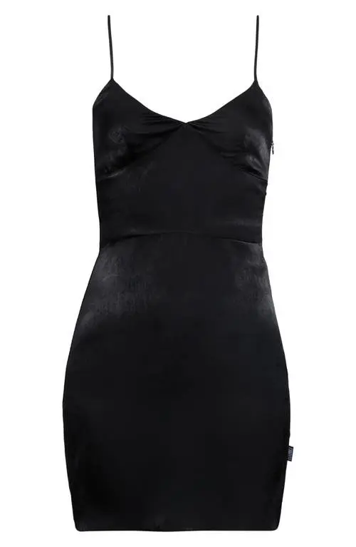 MAISON MARGIELA Satin Minidress - Black/black