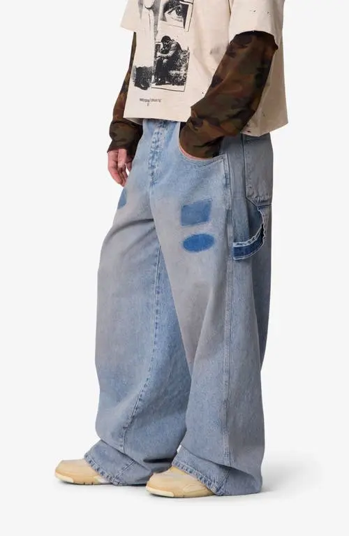 Mnml Patch Mark Rave Baggy Jeans