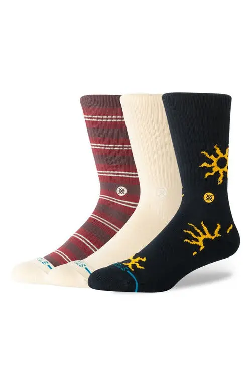 Stance Heatwave Assorted 3-pack Cotton Blend Crew Socks