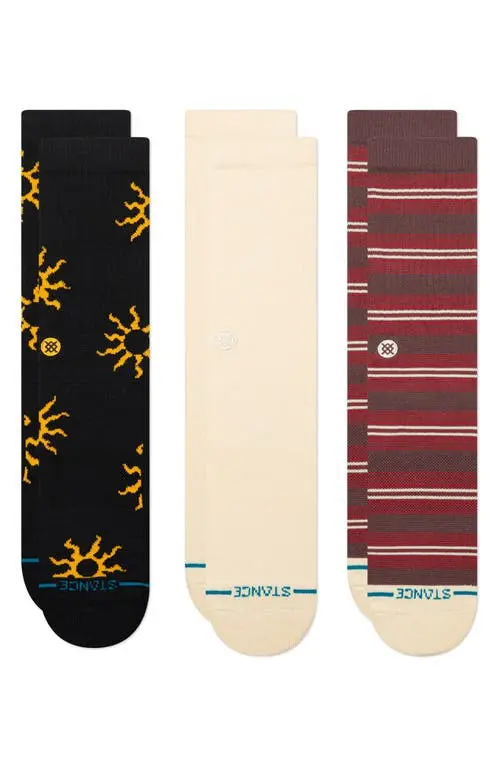 Stance Heatwave Assorted 3-pack Cotton Blend Crew Socks