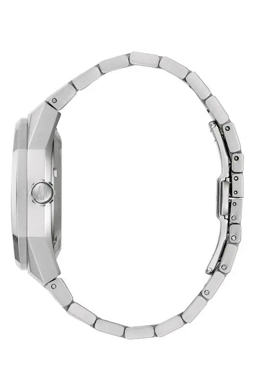 Bulova Marc Anthony Automatic Silicone Strap Watch - Silver-tone