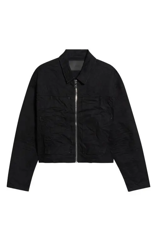 PURPLE BRAND Raw Denim Zip Jacket
