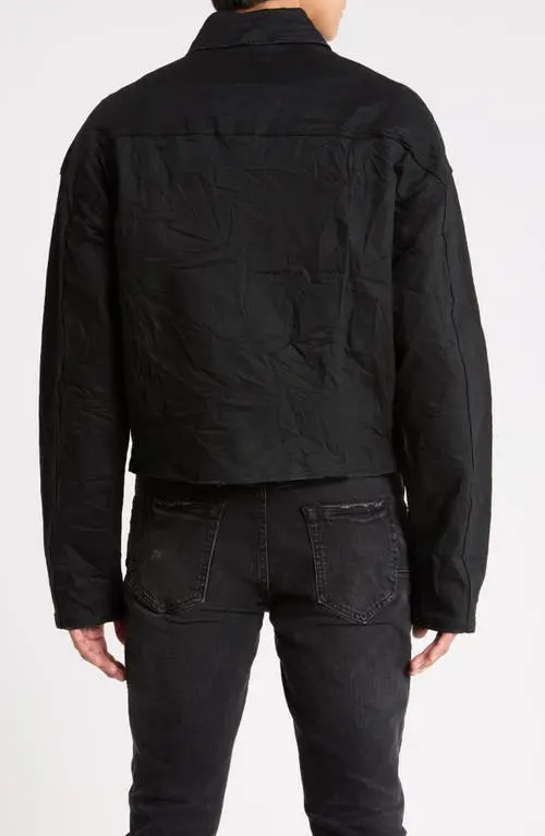 PURPLE BRAND Raw Denim Zip Jacket