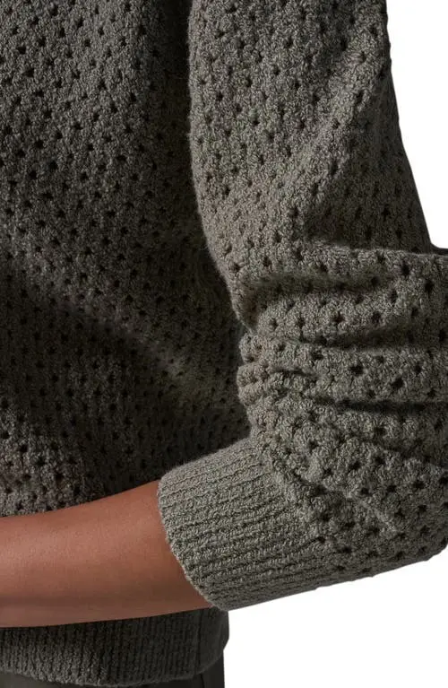 Donna Karan New York Open Stitch Crewneck Sweater