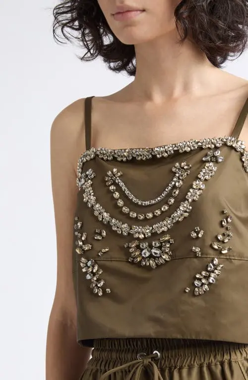 Cinq À Sept Marilyn Rhinestone Crop Camisole
