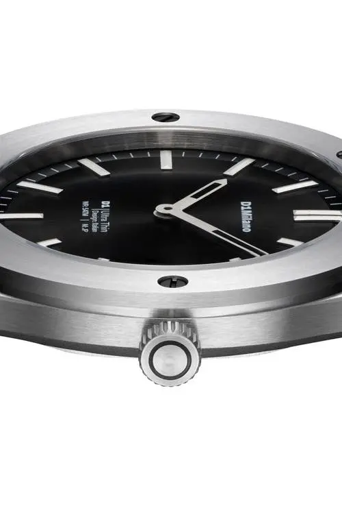 D1 MILANO Obsidian Sealed Ultra Thin Bracelet Watch