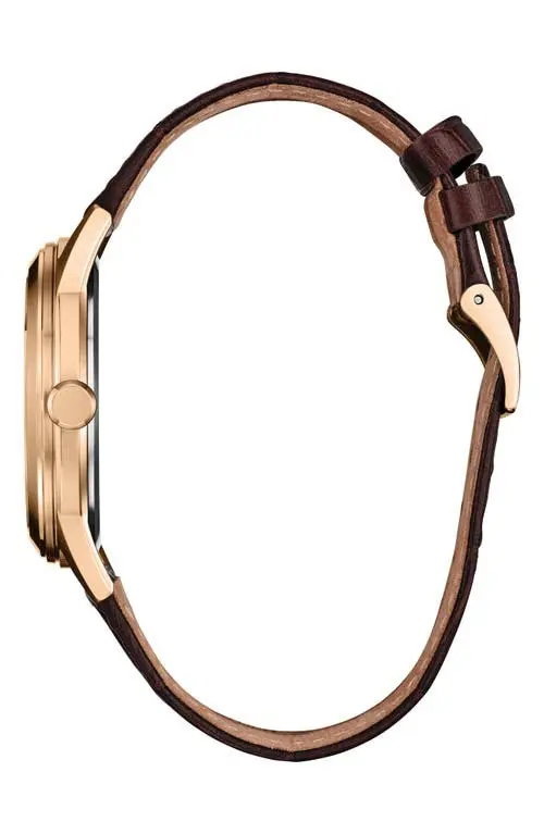 Citizen Rolan Eco-drive Leather Strap Watch - Brown