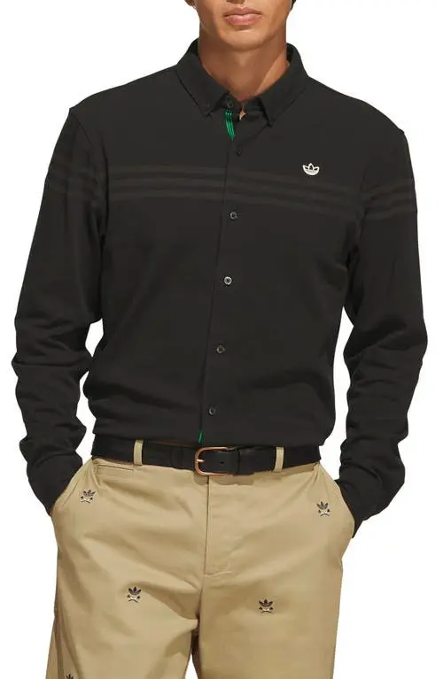 Adidas Originals Twistknit Long Sleeve Button Up Shirt