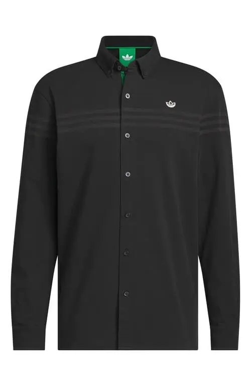 Adidas Originals Twistknit Long Sleeve Button Up Shirt