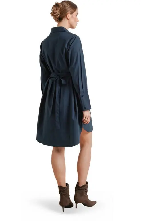 NOM MATERNITY Weekday Maternity & Nursing Button-down Shirtdress