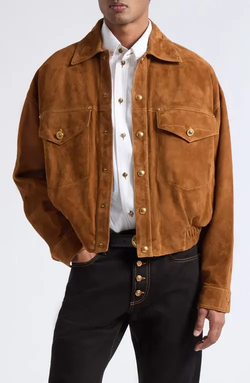 Versace Suede Blouson Leather Jacket
