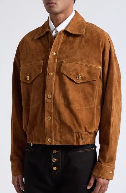 Versace Suede Blouson Leather Jacket