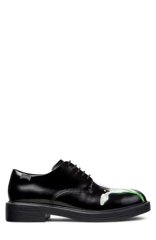 Camper Dean Floral Leather Derby