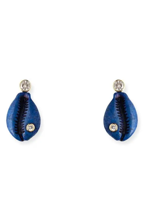 Éliou Coralina Shell Earrings - Lapis