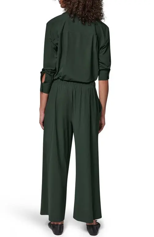Donna Karan New York Relaxed Mid Rise Ankle Wide Leg Pants