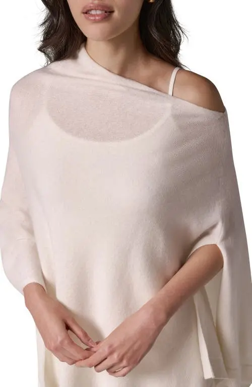 Donna Karan New York Asymmetric Wool & Cashmere Poncho