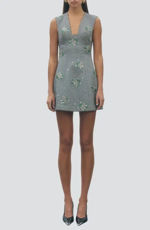 MAUDE CLUB Violette Embroidered Minidress