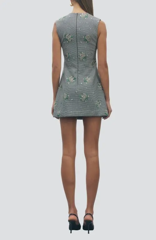 MAUDE CLUB Violette Embroidered Minidress