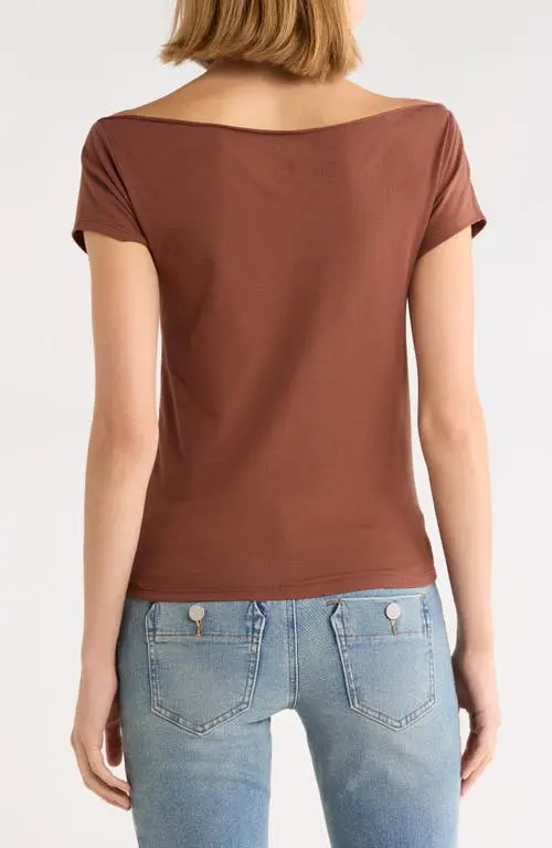 PACSUN Daisy Off Shoulder Graphic Tee