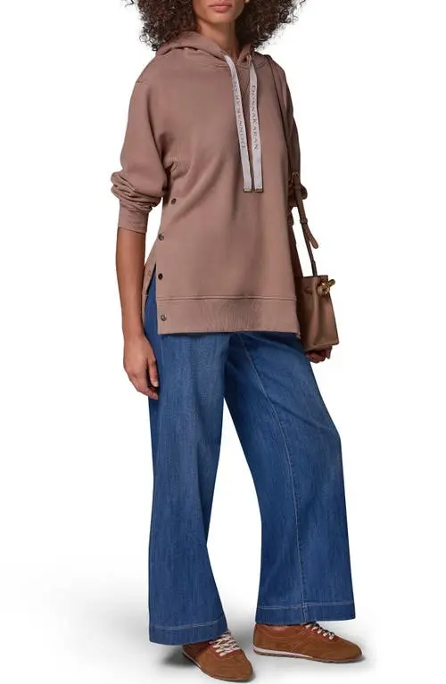 Donna Karan New York French Terry Snap Side Hoodie
