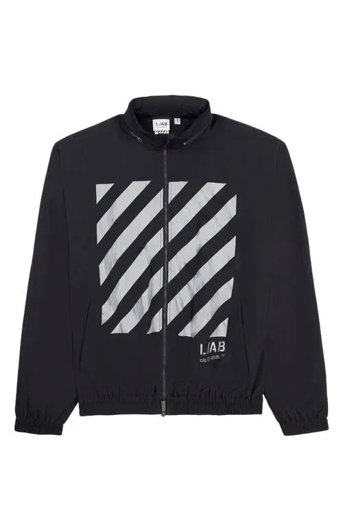 L/AB C/O OFF-WHITE Reflective Diagonal Windbreaker Jacket