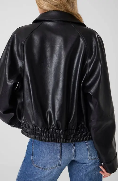 Guess Audrine Faux Leather Bomber Jacket