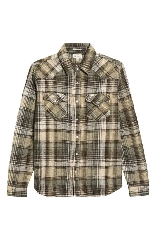 Ag Huston Plaid Western Shirt - Green Multi