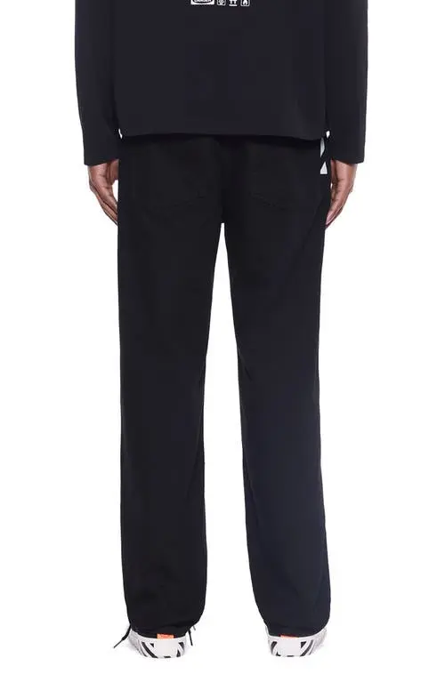 L/AB C/O OFF-WHITE Piped Straight Leg Jeans