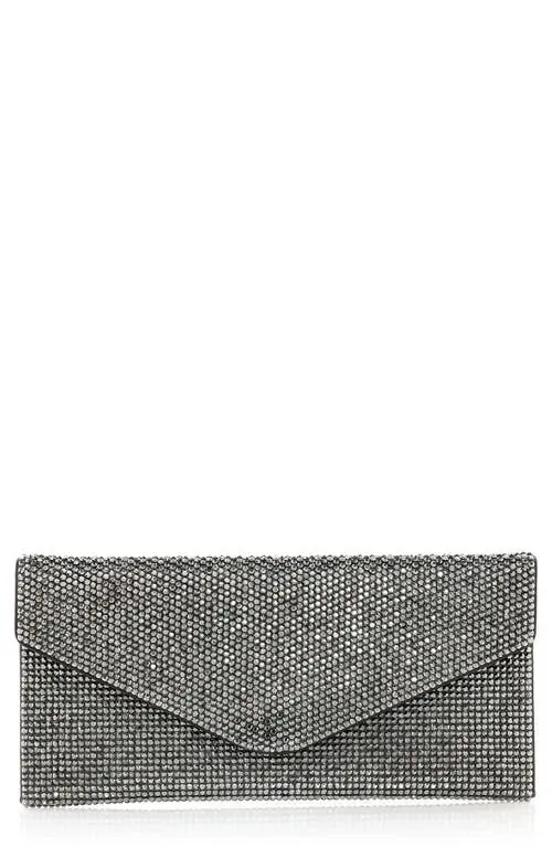 Judith Leiber Envelope Clutch - Ebonized Hematite