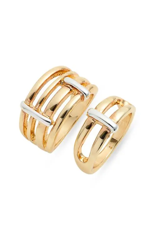 OPEN EDIT Set Of 2 Caged Rings