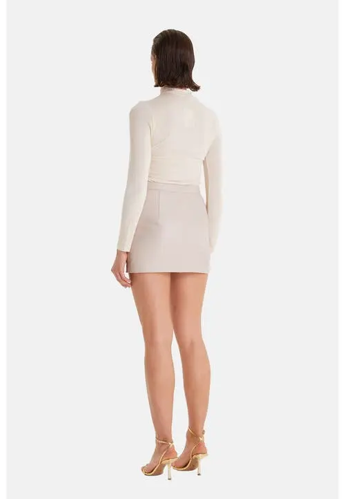 FURNIQ UK Leather Fashion Skirt