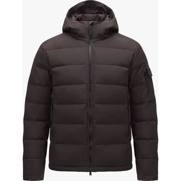 QUARTZ CO. Franklin Edition | Hooded Down Midweight Jacket - Alpine Bark